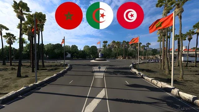 Africa Map Morocco, Algeria Tunisia для ETS 2 — скачать мод (совместим ...